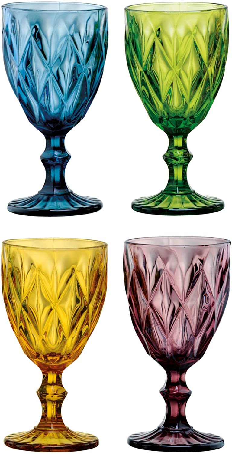 Vintage Glass Colored Goblets - Party Rentals NYC | New York Party ...